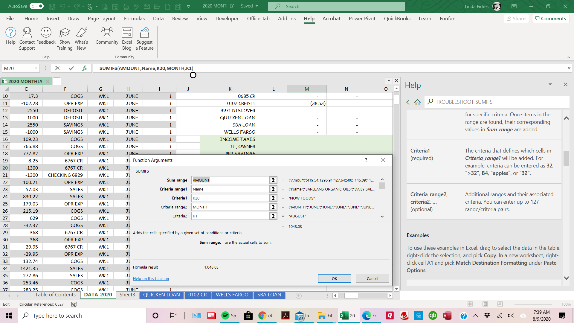 SUMIFS | Microsoft Community Hub